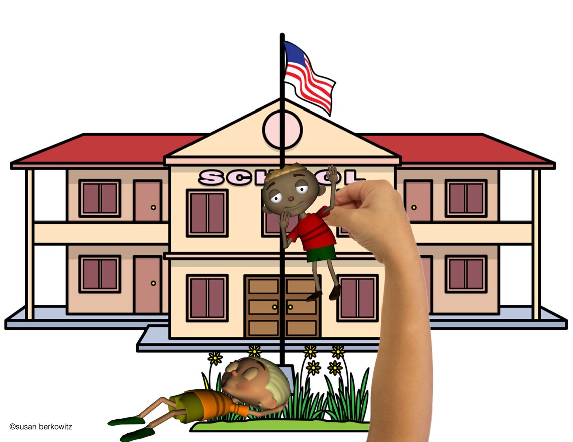 Barrier Game for Speech Therapy: School & Community Scenes - Etsy