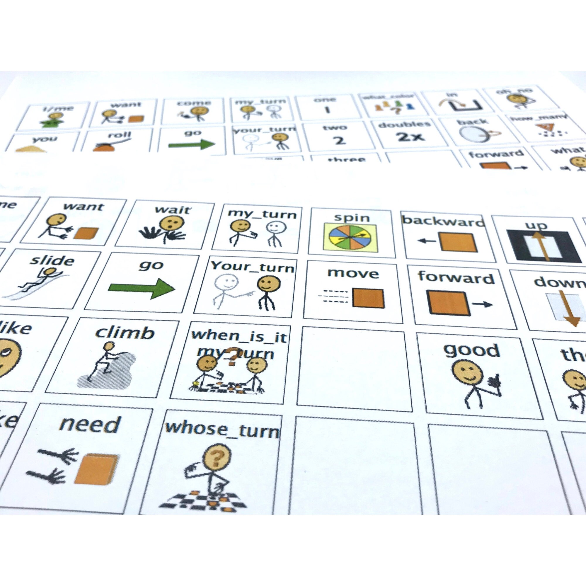 AAC Core Word Picture Communication Boards for Games Activities ...