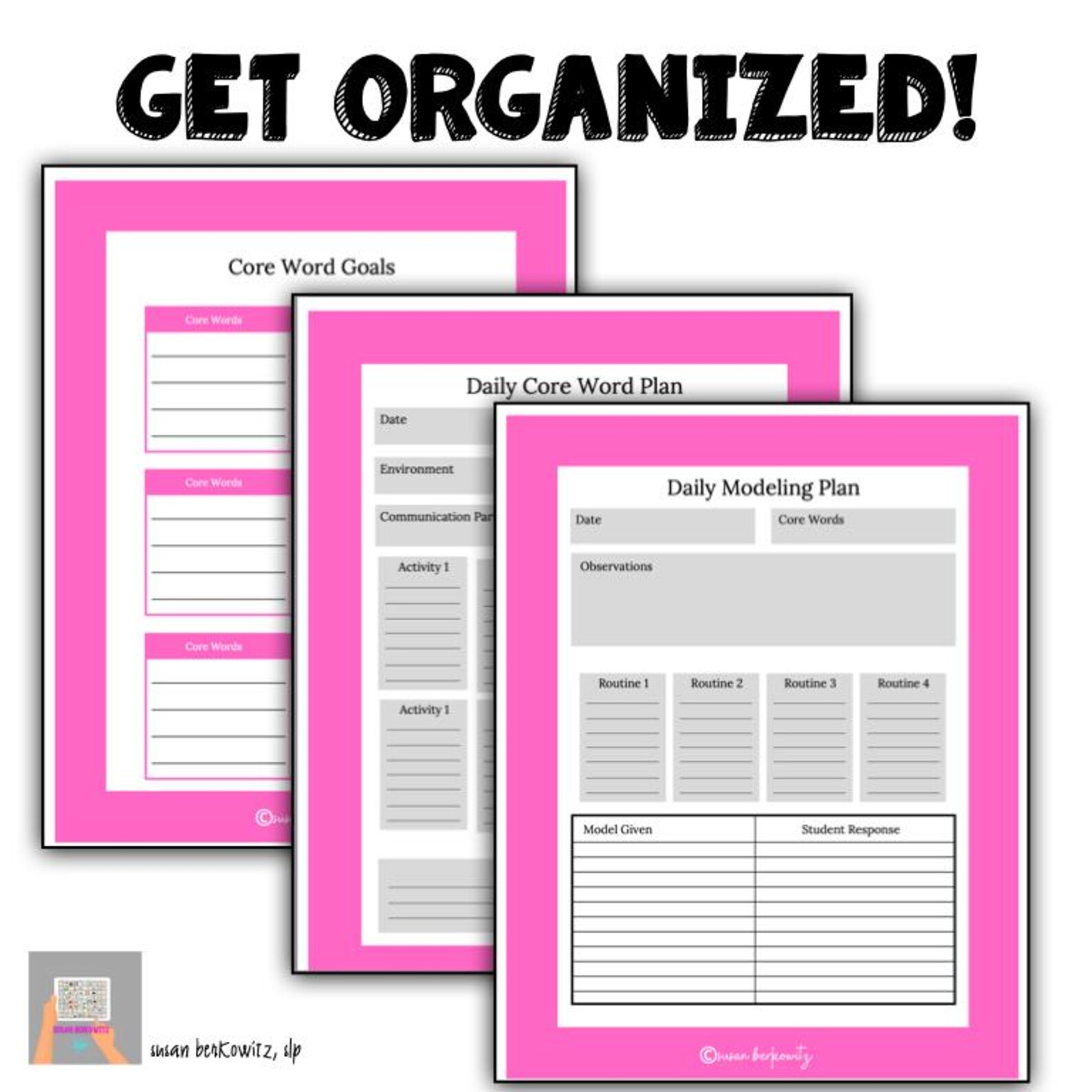 AAC Core Word Staff Training Presentation, Speech Therapy Planner ...