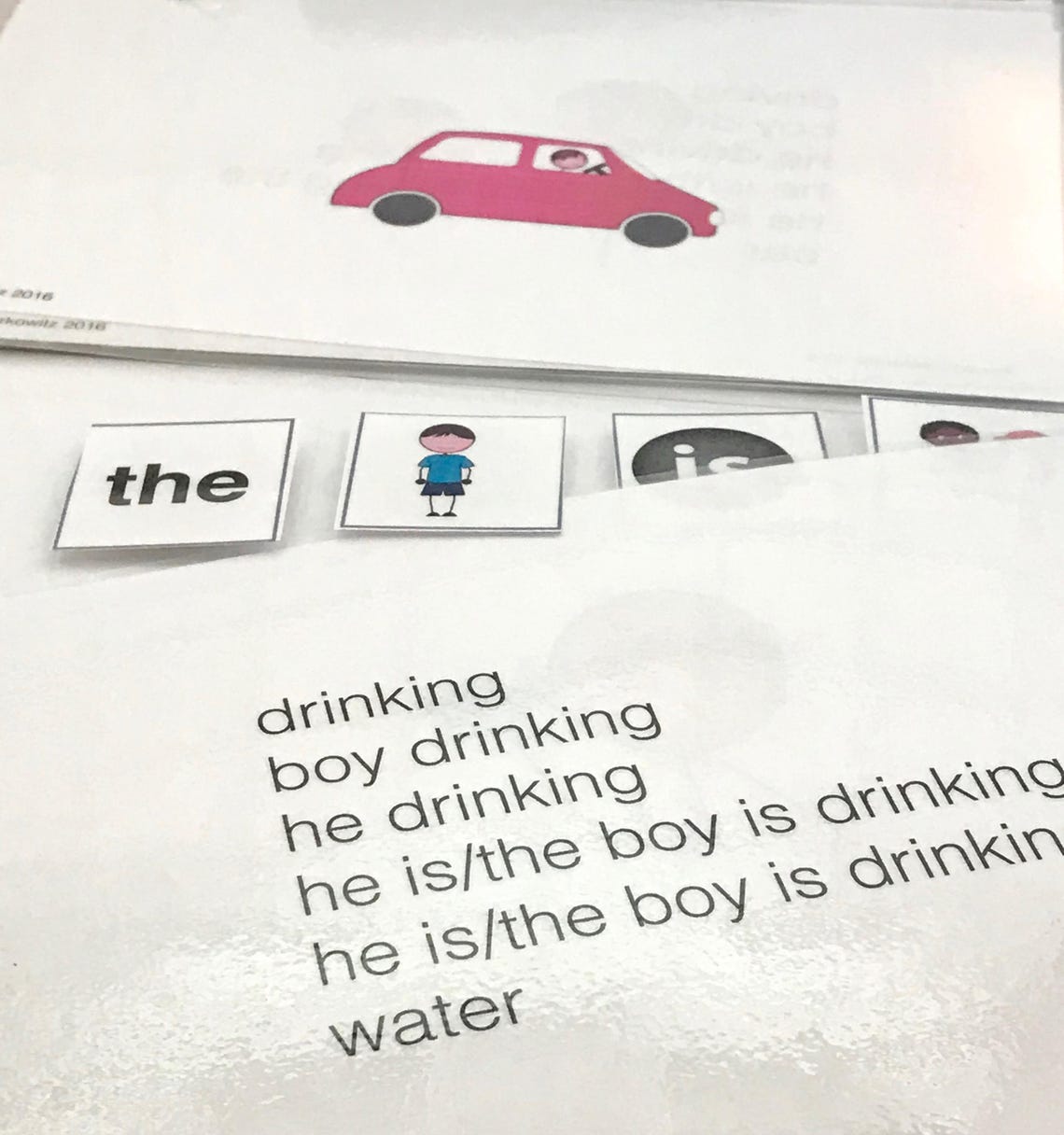 Sentence Building Cards Speech Therapy Visual Cues Autism Resource ...