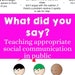 Social Skills Teens Speech Therapy Activity Conversation Cards Social ...