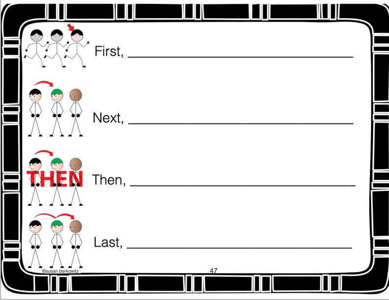 Life Skills Sequencing Cards, Speech Therapy Activity (worksheet) - Etsy