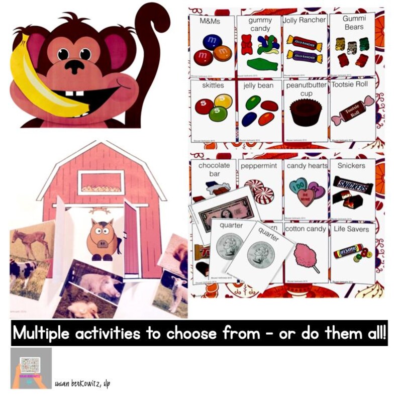 AAC Core Word Communication Book Bundle: Speech Therapy Games - Etsy