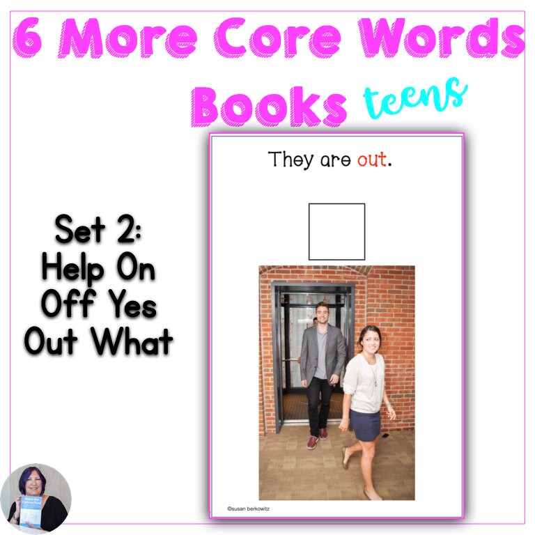 AAC Core Words Activity Middle or High School Core Vocabulary Speech ...
