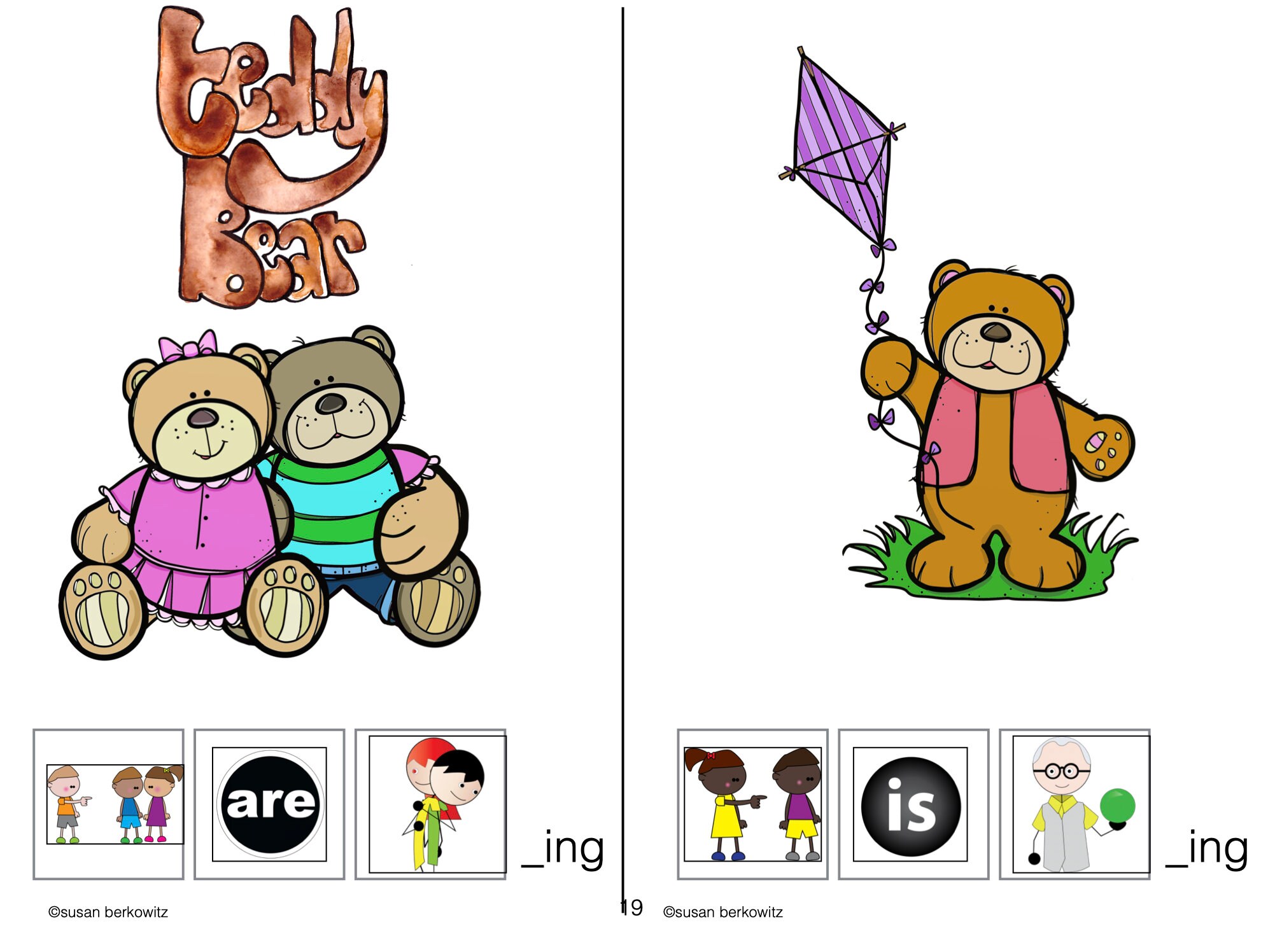 Teddy Bear Picnic Language Activities for Speech Therapy Homeschool or ...