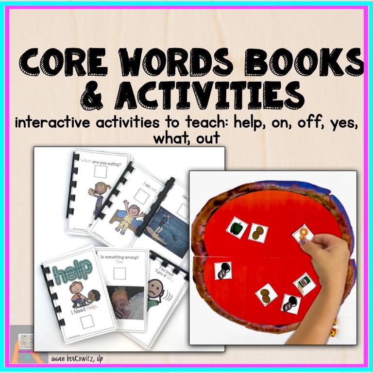 AAC Core Words Activities: Speech Therapy & Autism Resource - Etsy
