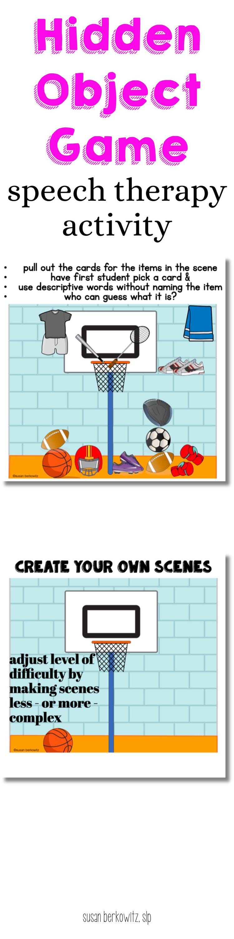 I Spy Game Speech Therapy Descriptive Words Hidden Picture Printable ...