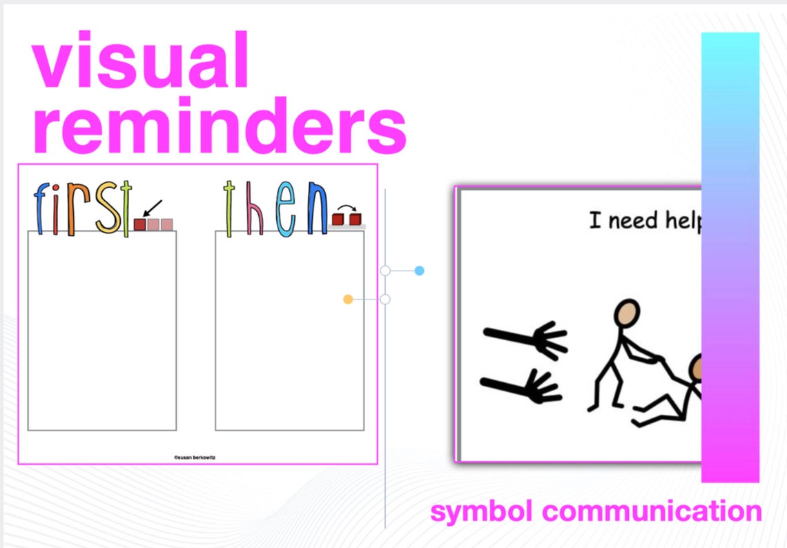 Visual Cue Cards Autism Speech Therapy Visual Behavior Communication ...