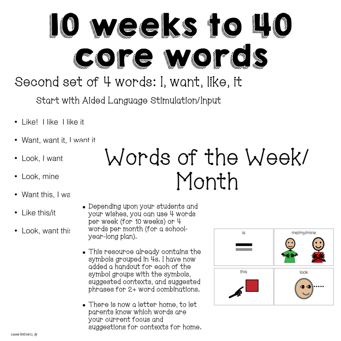 AAC Core Vocabulary Activities Teach Core Word Adolescent Speech ...