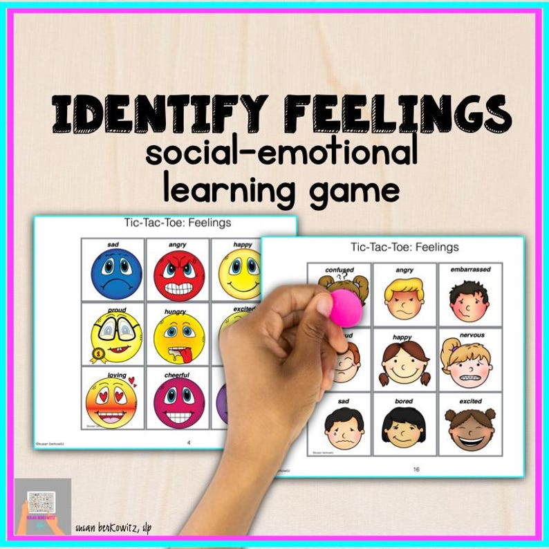 Feelings Identification Game: Social Emotional Learning, Autism ...
