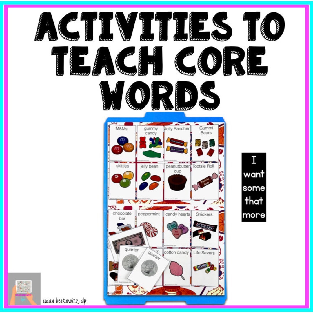 AAC Core Vocabulary Interactive Activities Core Words I Want Some That ...