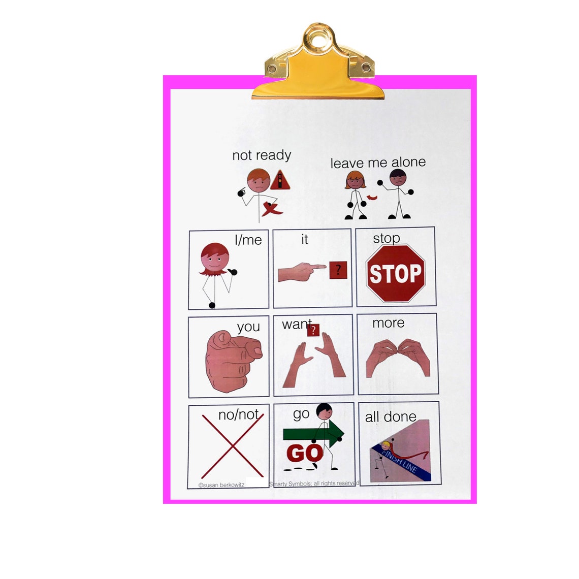 Core Vocabulary Picture Communication Book AAC Nonverbal Communication ...