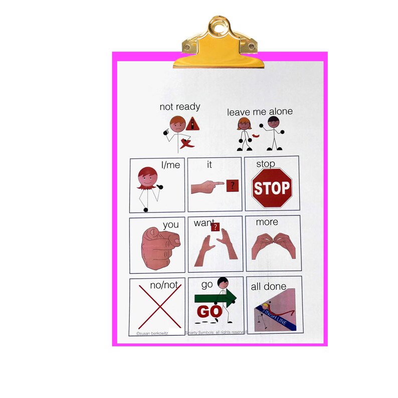 Core Vocabulary Picture Communication Book AAC Nonverbal Communication ...