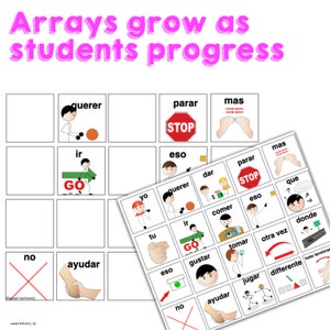 Spanish Communication Boards for AAC Core Words for Speech Therapy for ...