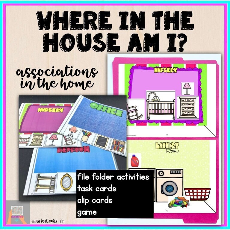 Association Cards Speech Therapy Activities Category Sorting File ...
