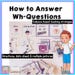 Speech Therapy Activities Answer Wh Questions With Visuals Interactive ...