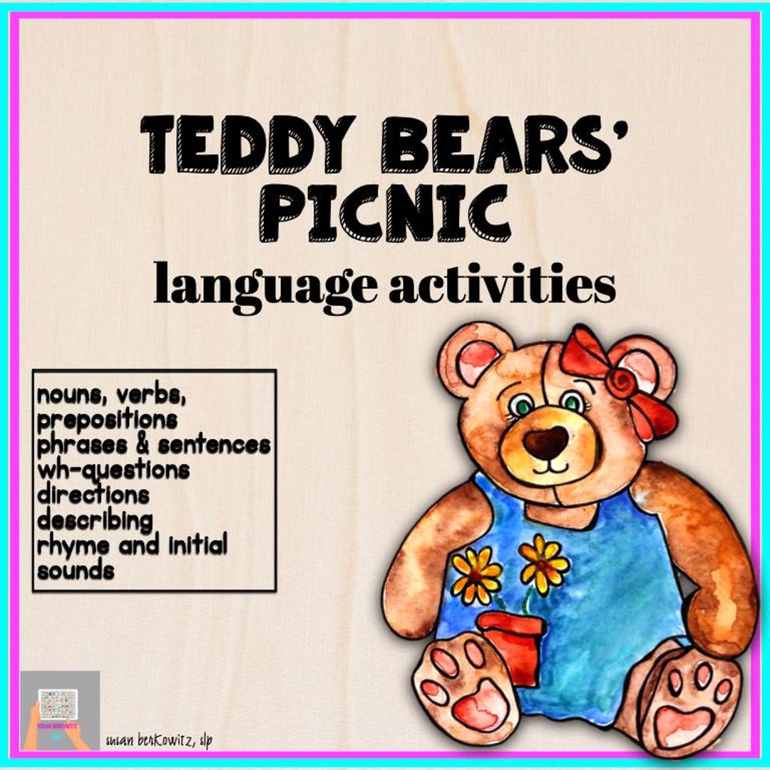 Teddy Bear Picnic: Early Language Skills, Story Retell (digital ...