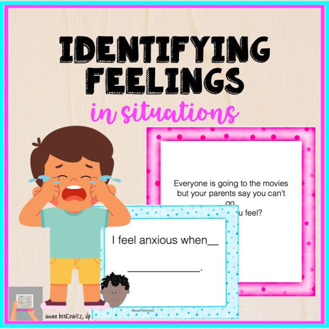 Social Emotional Learning Speech Therapy Activity Identifying Feelings ...