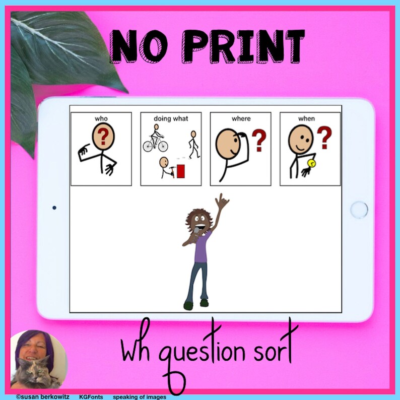 Wh Question Sort: Speech Therapy Digital Activity (sped) - Etsy