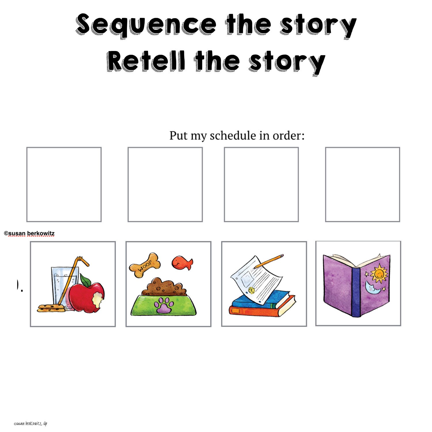 Sequencing Cards for Speech Therapy & Autism (printable) - Etsy