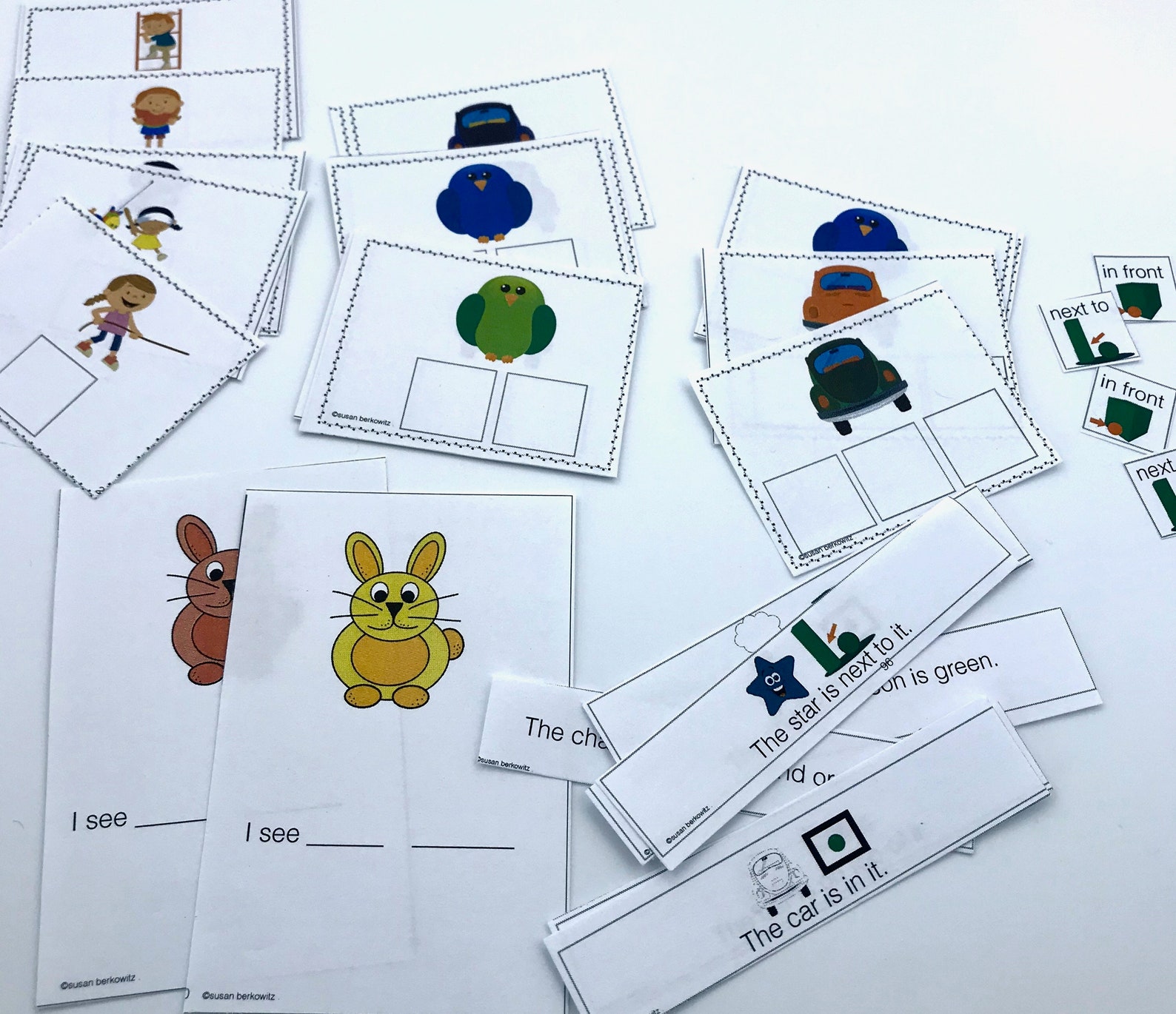 Sentence Building Speech Therapy Activity With Visual Cards for AAC ...