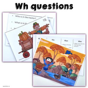 Speech Therapy Fall Language Learning Activities for Special Education ...