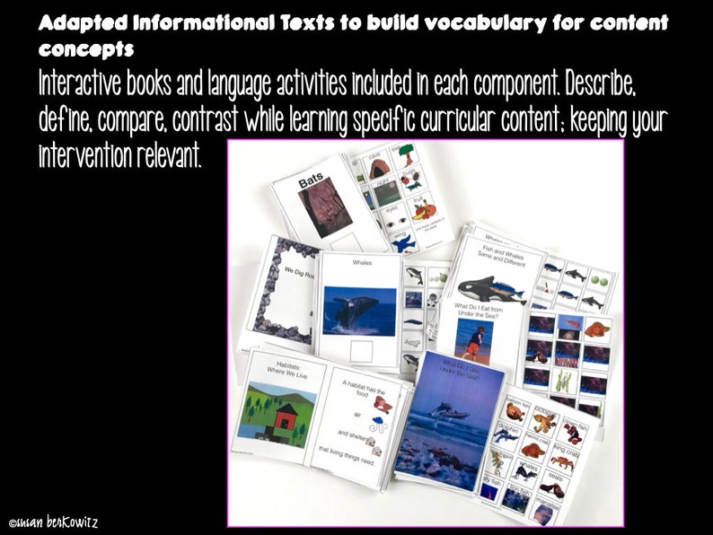 Speech Therapy Activities Adapted Books Special Education Science ...