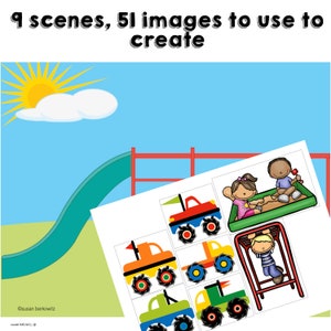 Barrier Game for Speech Therapy: School & Community Scenes - Etsy