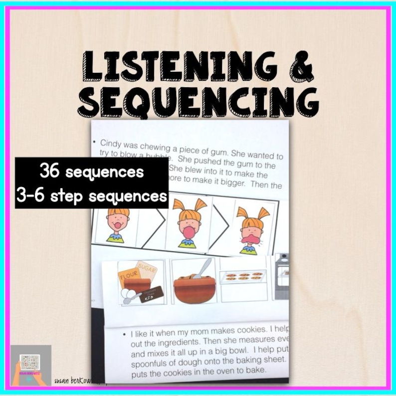 Sequencing Cards: Speech Therapy Listening Activity (printable) - Etsy