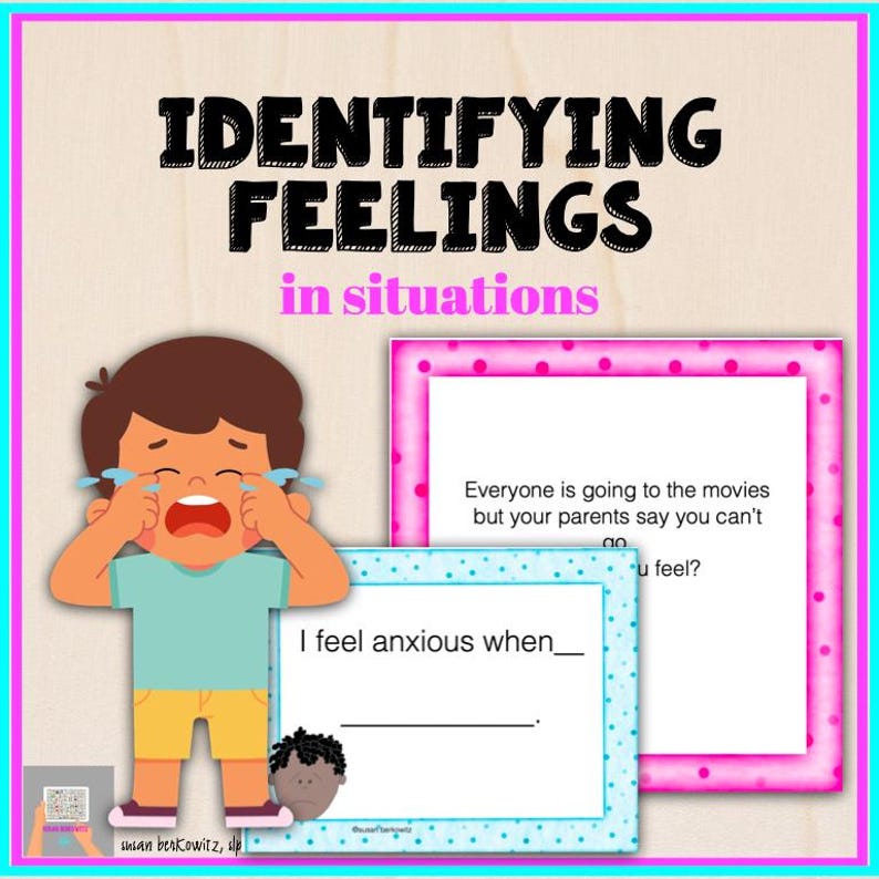 Social Emotional Learning Speech Therapy Activity Identifying Feelings ...