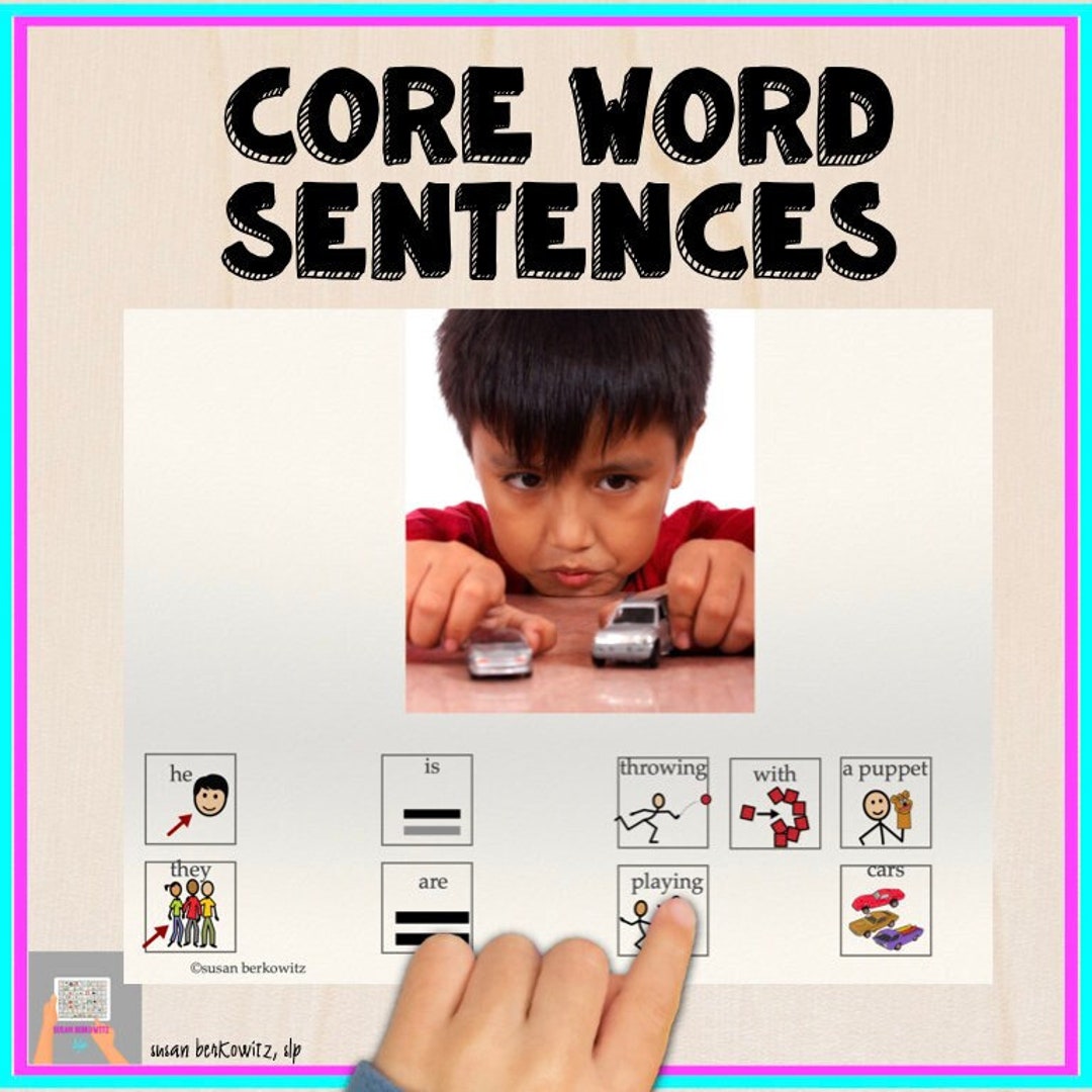 AAC Core Words Activity Speech Therapy Activity Core Vocabulary ...