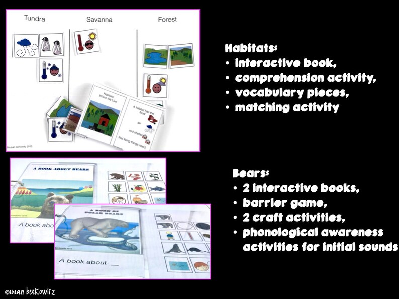 Speech Therapy Activities Adapted Books Special Education Science ...