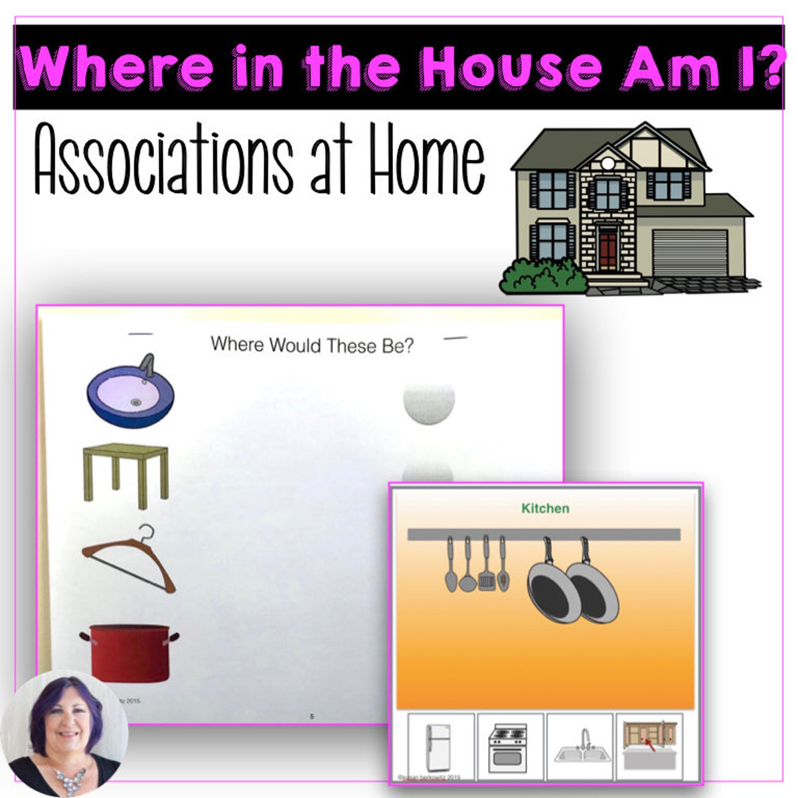 Association Cards Speech Therapy Activities Category Sorting File ...