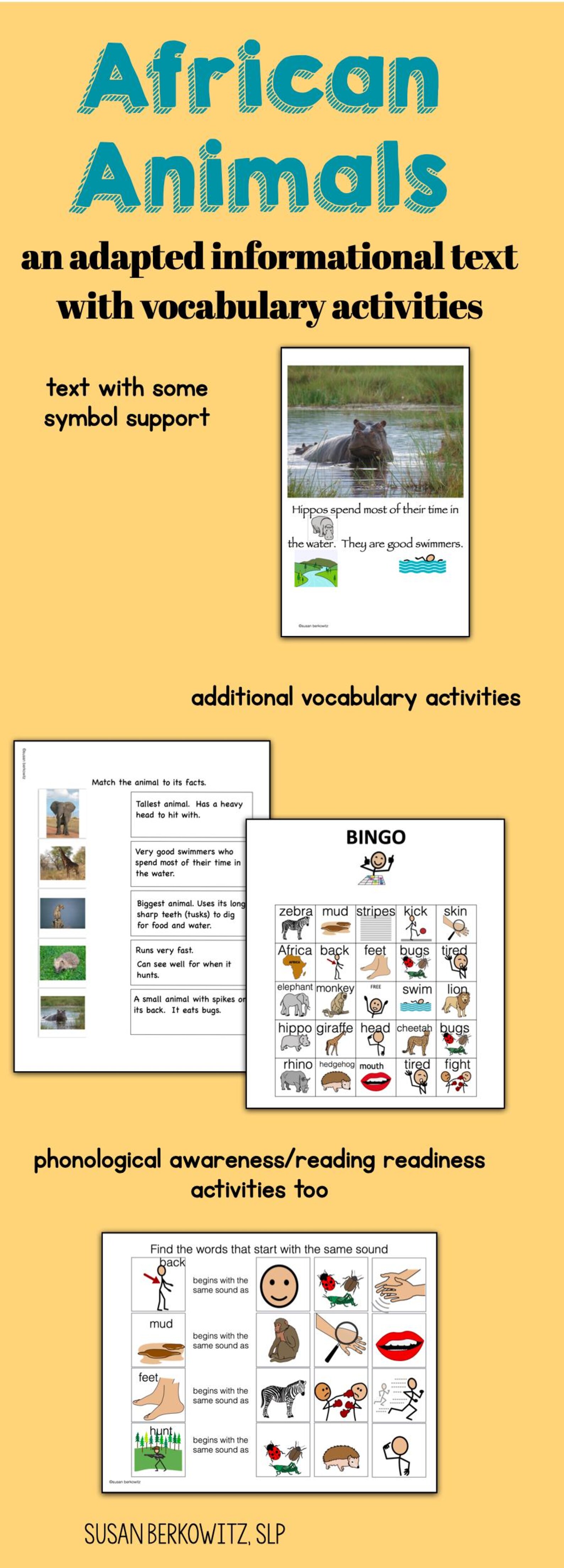 Adapted Book Speech Therapy Activity Special Education Homeschool ...