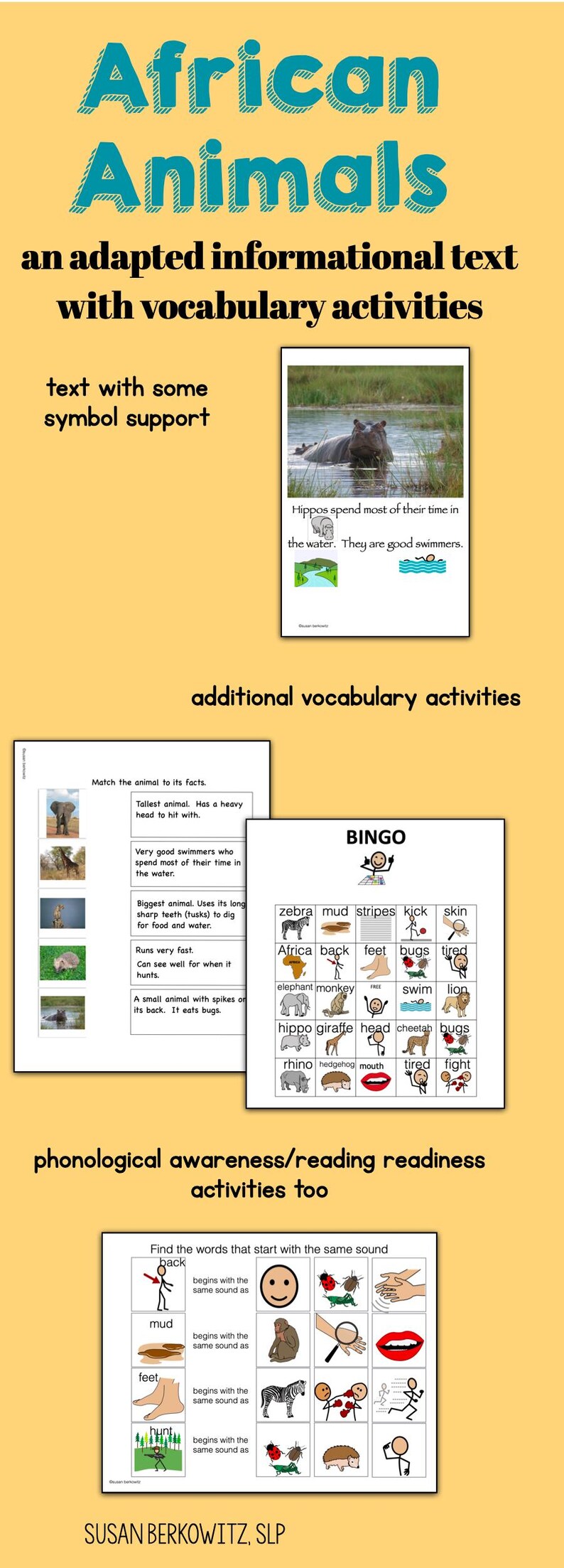 Adapted Book Speech Therapy Activity Special Education Homeschool ...