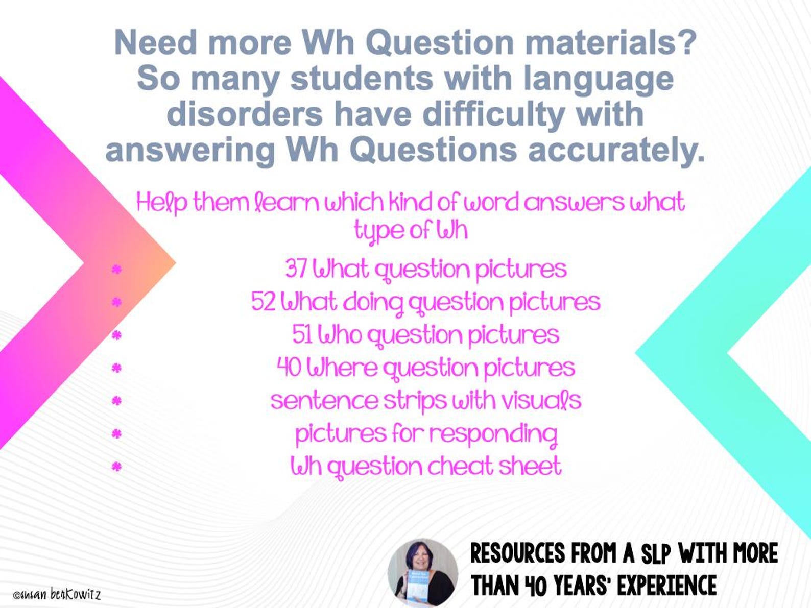 Wh Questions for Kids Speech Therapy Activity Question Cards Materials ...
