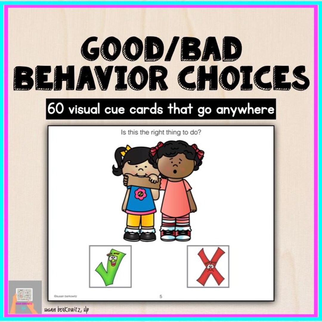 Good Behavior Chart Activity Speech Therapy Positive Behavior ...