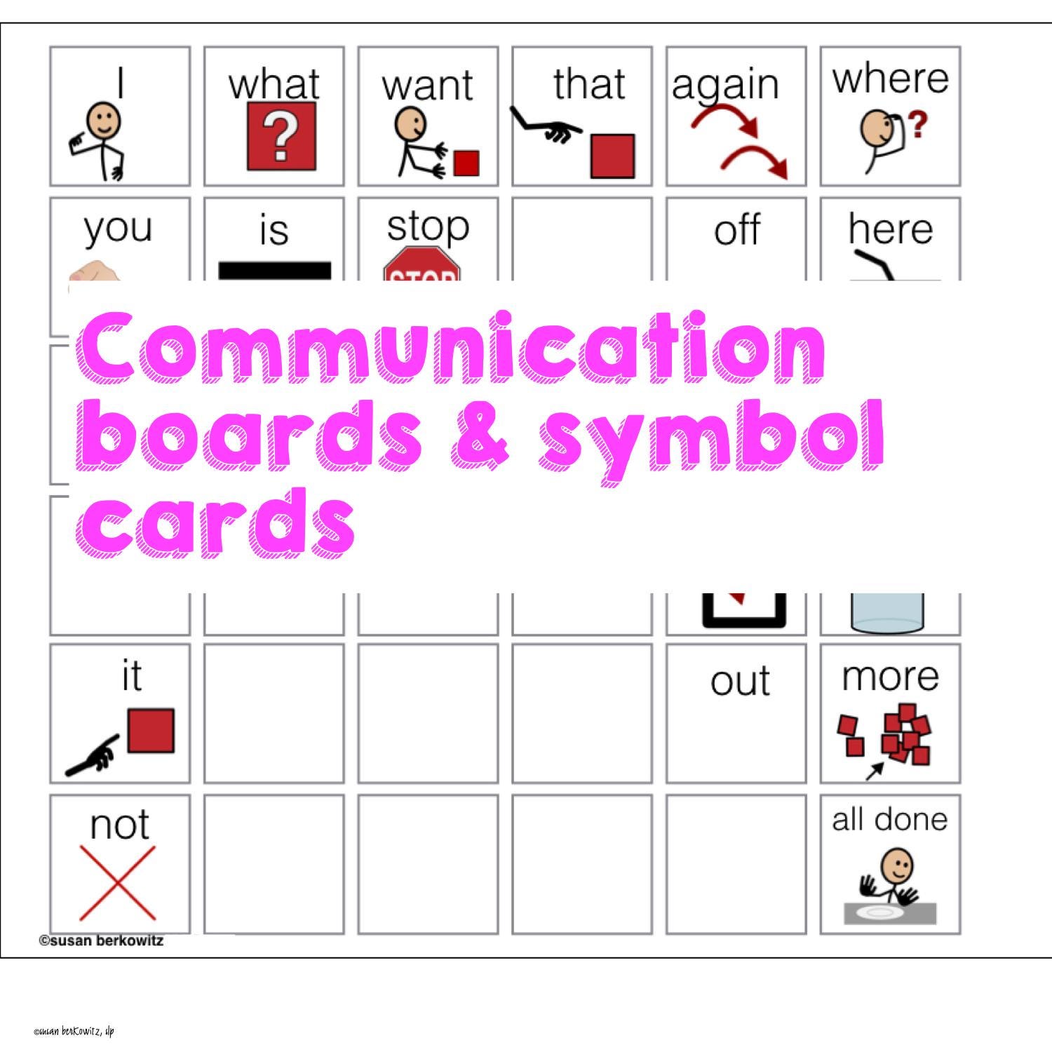 AAC Core Word Communication Book Bundle: Speech Therapy Games - Etsy