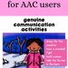 AAC Core Words Activities: Speech Therapy & Autism Resource - Etsy