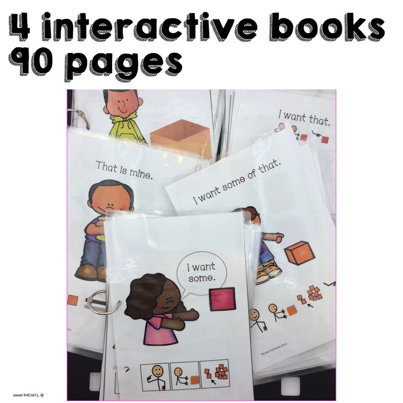 AAC Core Vocabulary Interactive Books Activity for Core Words for ...