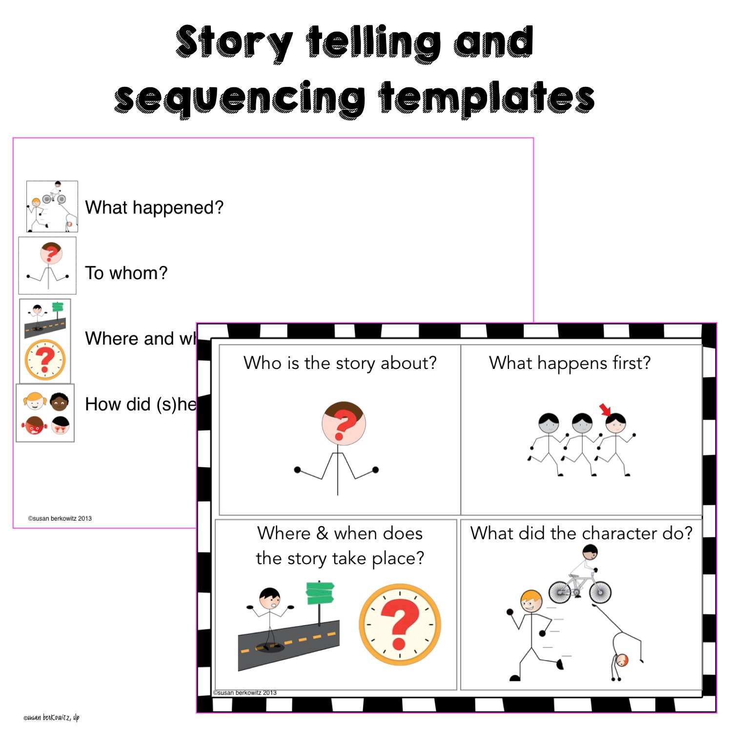 Story Telling Cards for Narratives in Speech Therapy or Home With ...