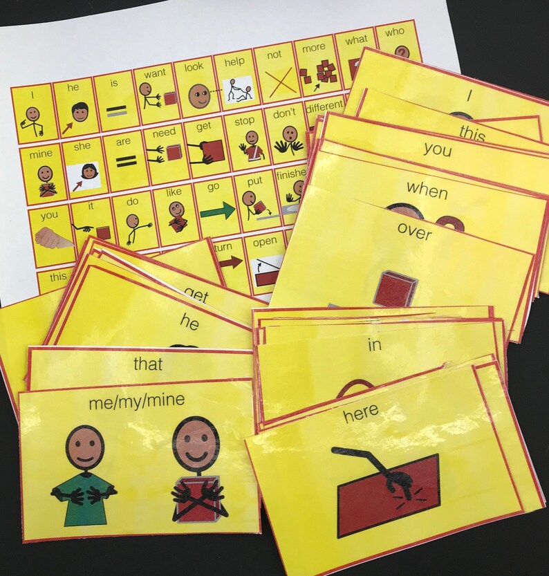 AAC Core Word Activities: Speech Therapy, Nonverbal Communication ...