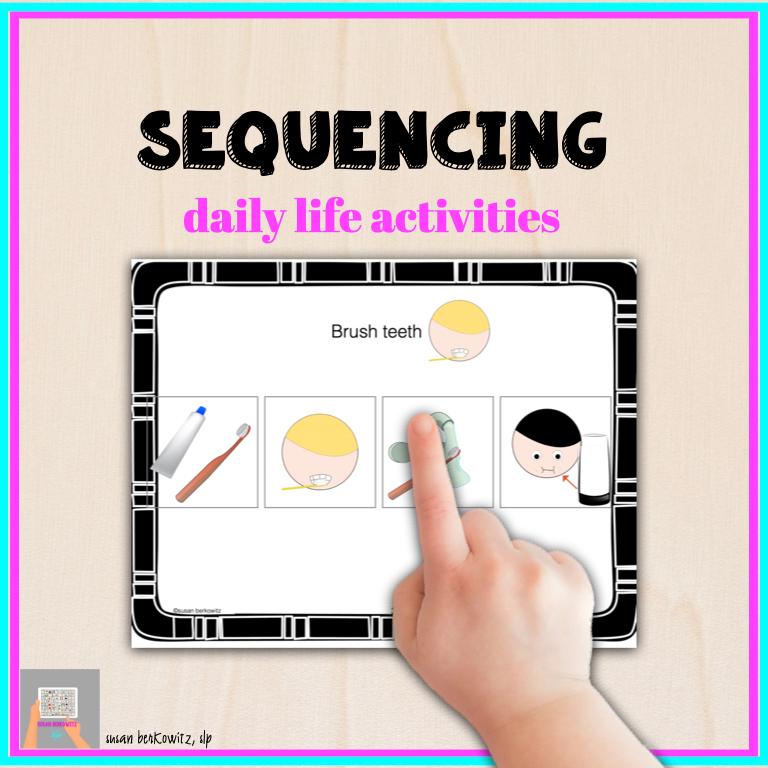 Sequencing Cards Life Skills Speech Therapy Activity Sequencing Daily ...