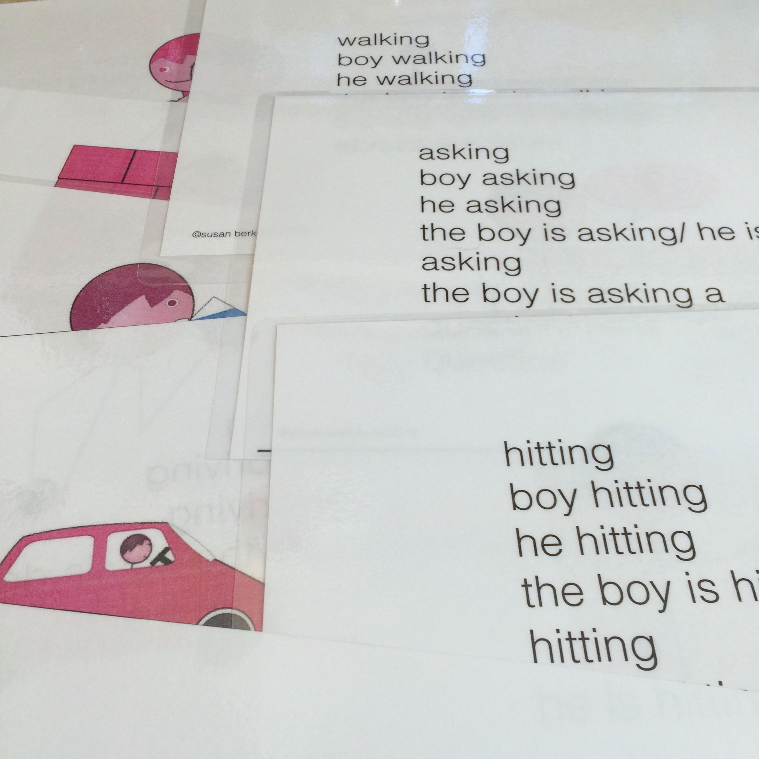 Sentence Building Cards Speech Therapy Visual Cues Autism Resource ...