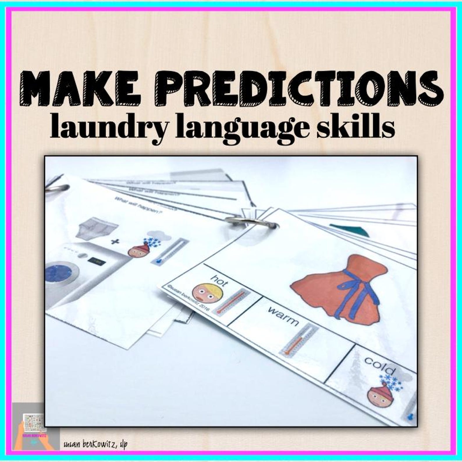 Life Skills Problem Solving Cards Laundry Speech Therapy Predictions ...