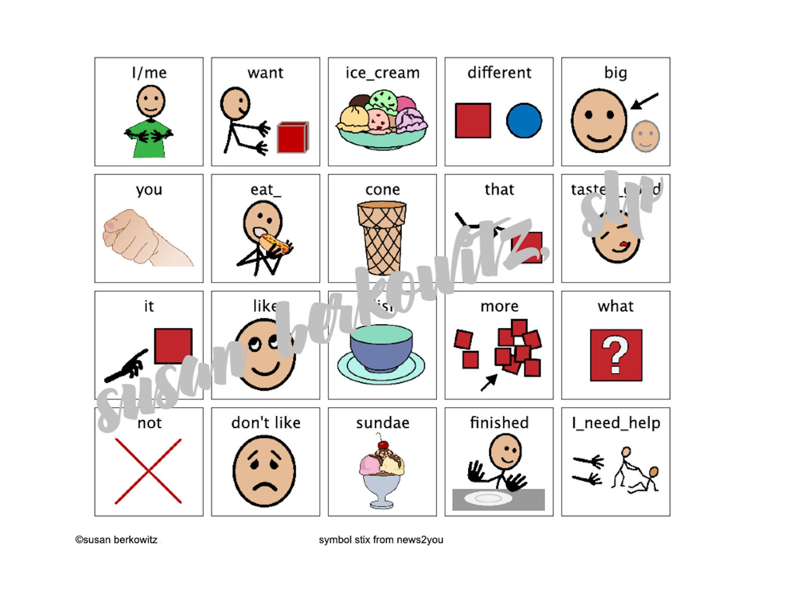 No Prep AAC Core Word Communication Boards for Summer Activities for ...