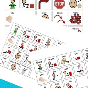 Core Words Communication Boards AAC Core Vocabulary Nonverbal ...