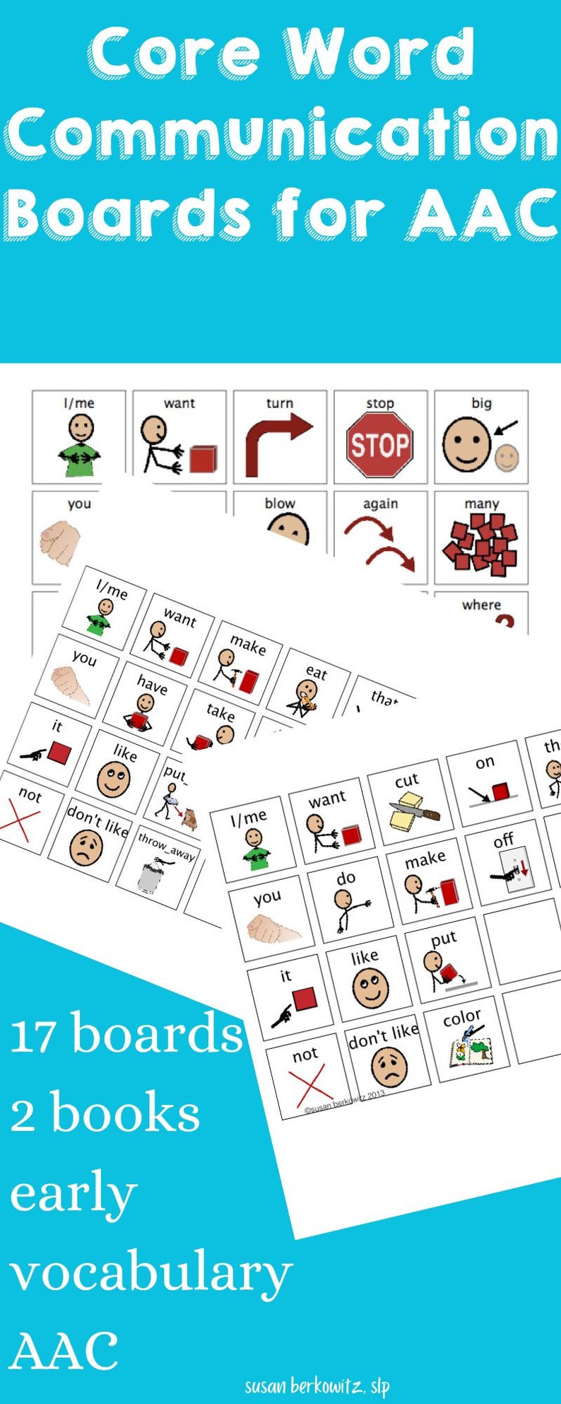 Core Words Communication Boards AAC Core Vocabulary Nonverbal ...