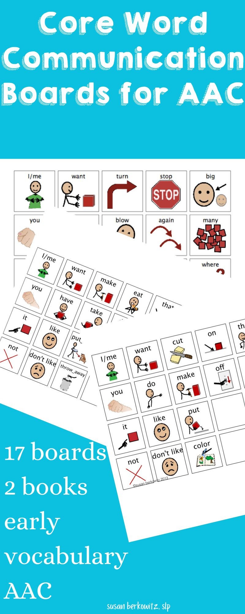 Core Words Communication Boards AAC Core Vocabulary Nonverbal ...