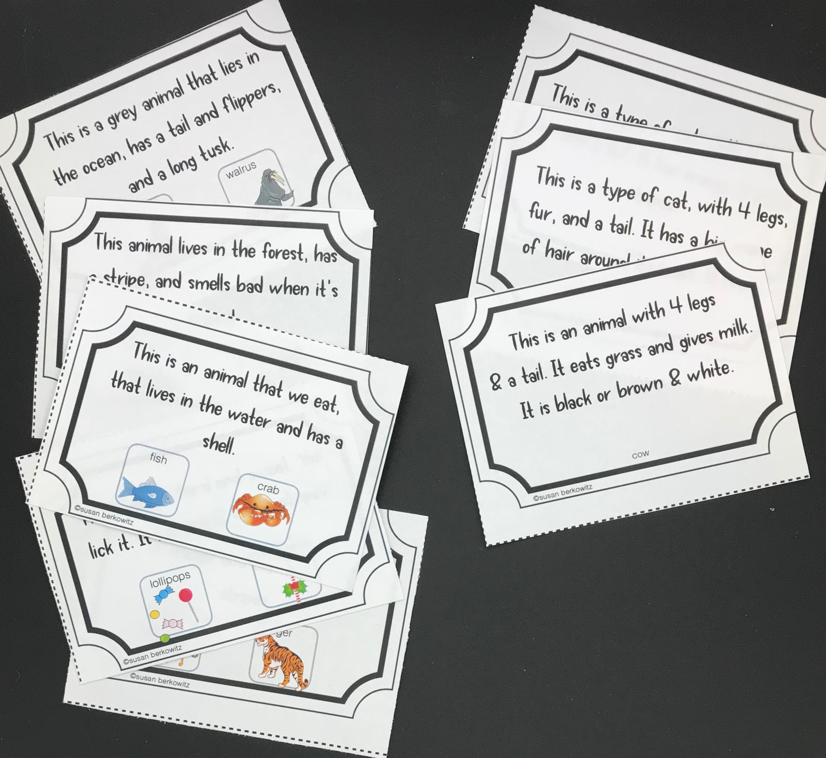 Describing Words Game: Language Processing & Listening Comprehension - Etsy